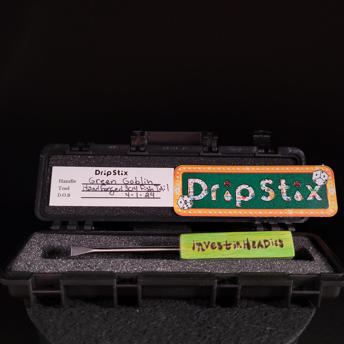 Drip Stix - Green Goblin Dabber – Invest in Headies