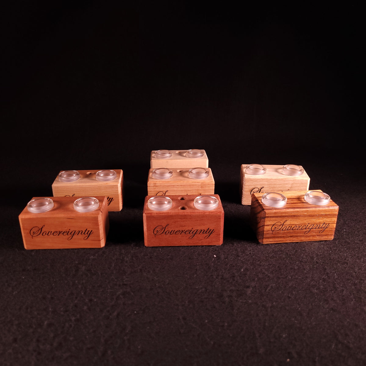 Sovereignty Glass x Dank Woodworks - 2 Slot Wooden 18mm Slide Stands ...