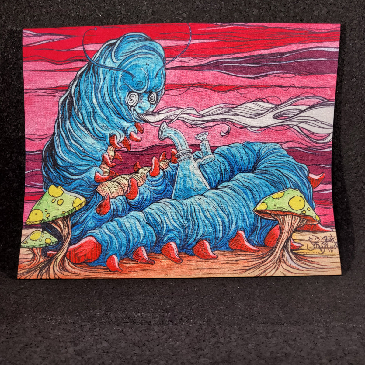 Sean Dietrich - Trippy Caterpillar Mouse/ Dab Pad – Invest in Headies